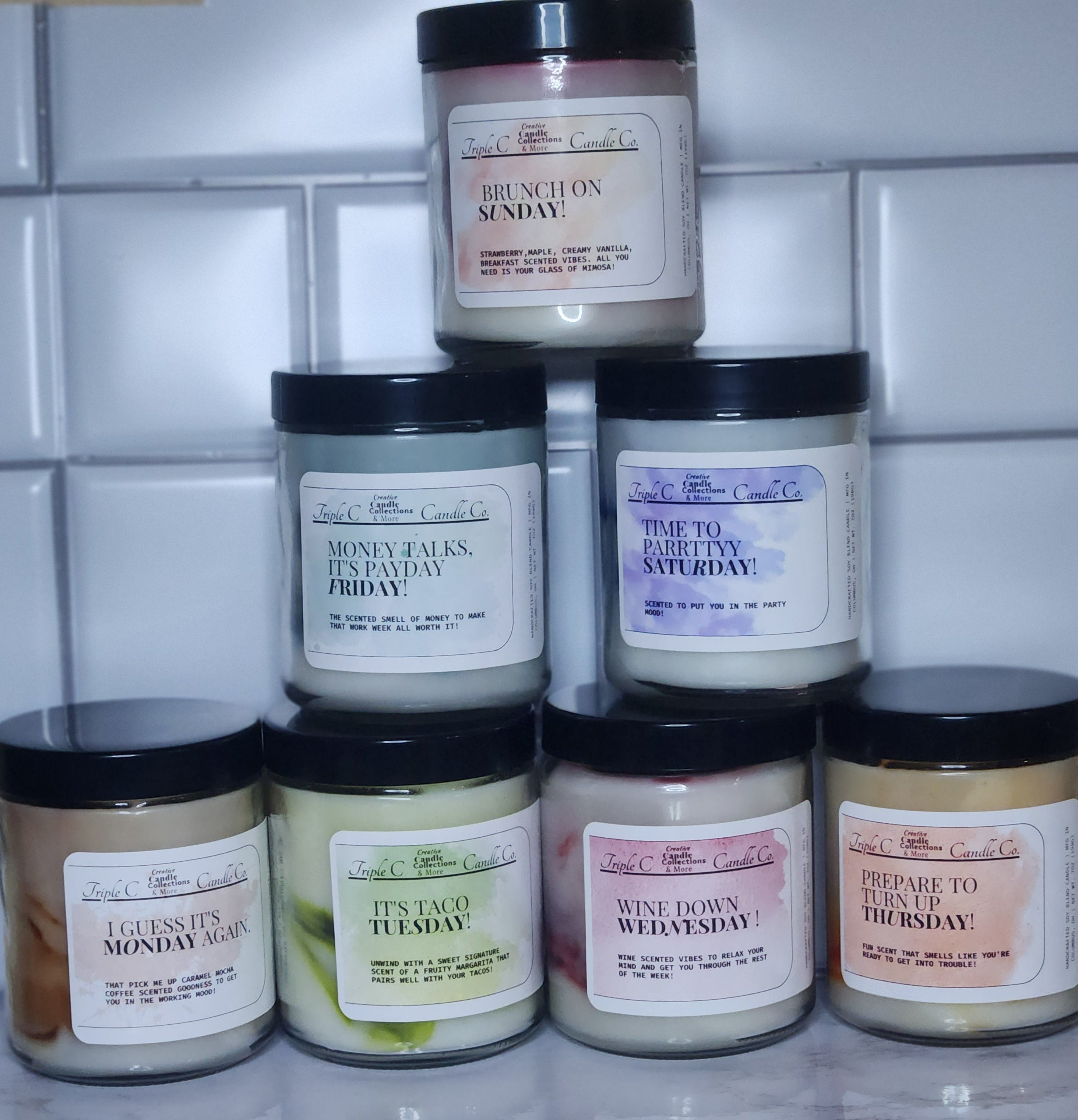 Days of the Week (Large) – Triple C-Creative Candle Collections & More ...